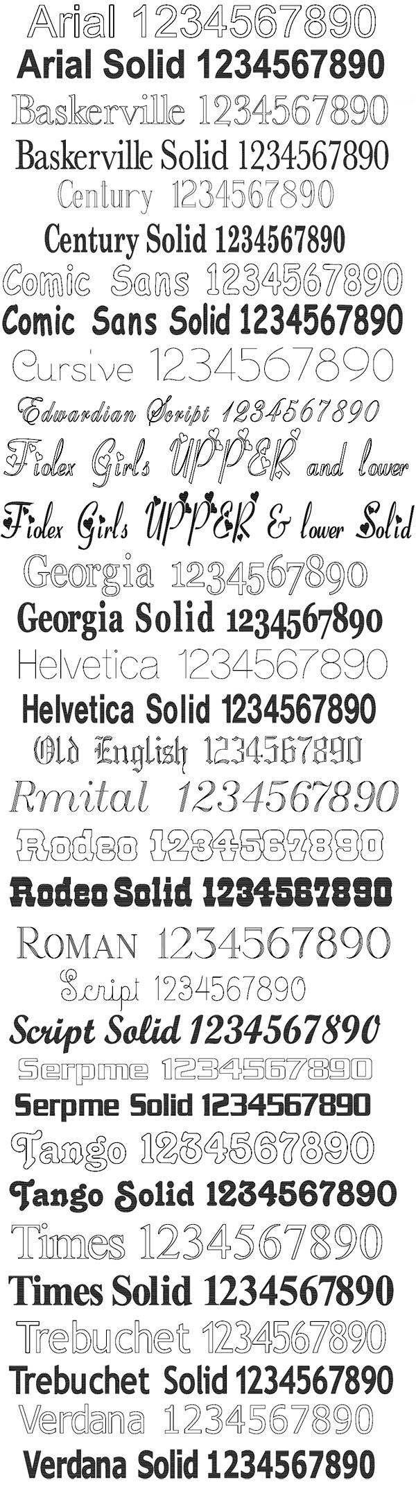 Rotary Engraving Fonts - Horse Smarts